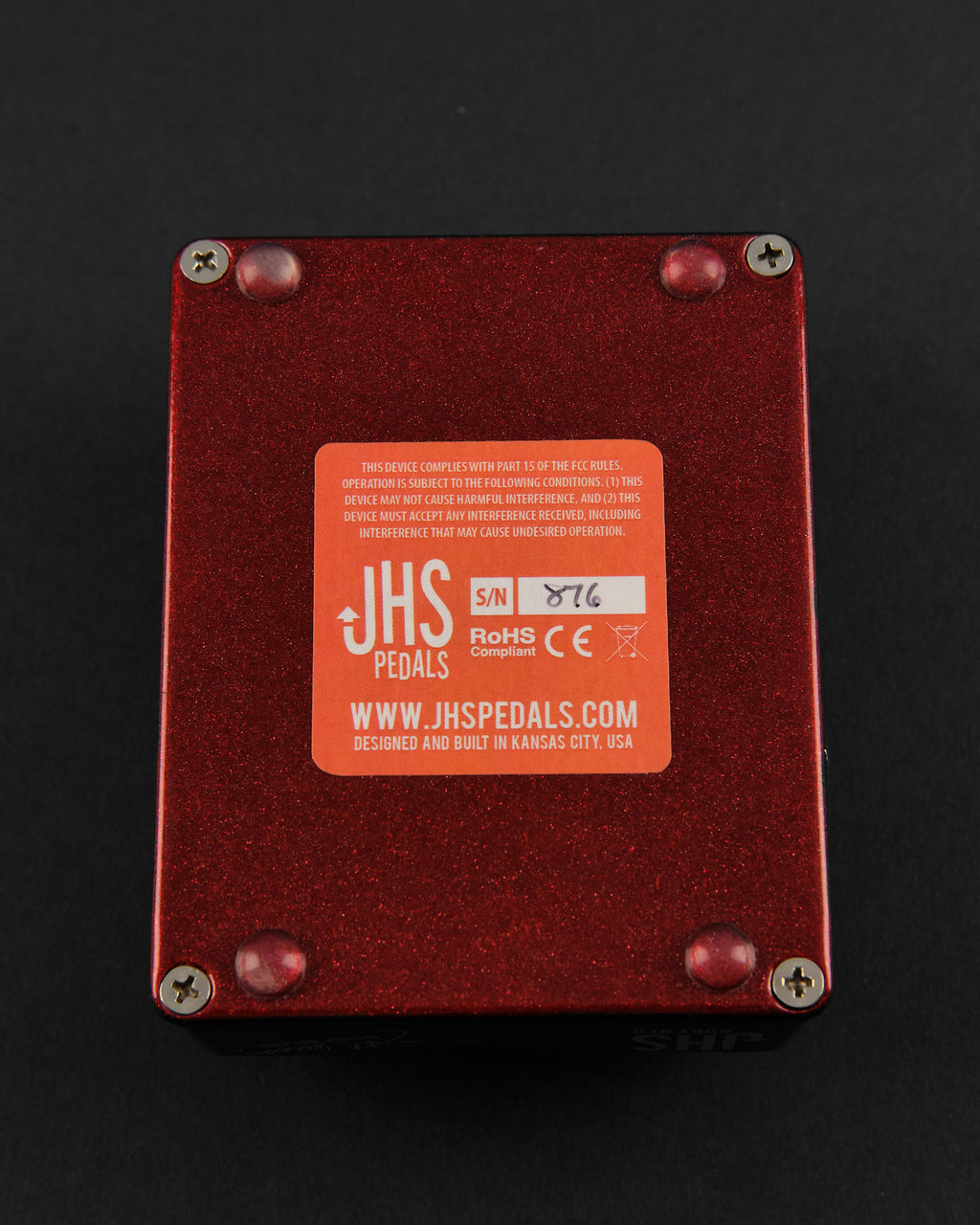 JHS Ruby Red Butch Walker Signature Overdrive/Fuzz (Second-Hand ...
